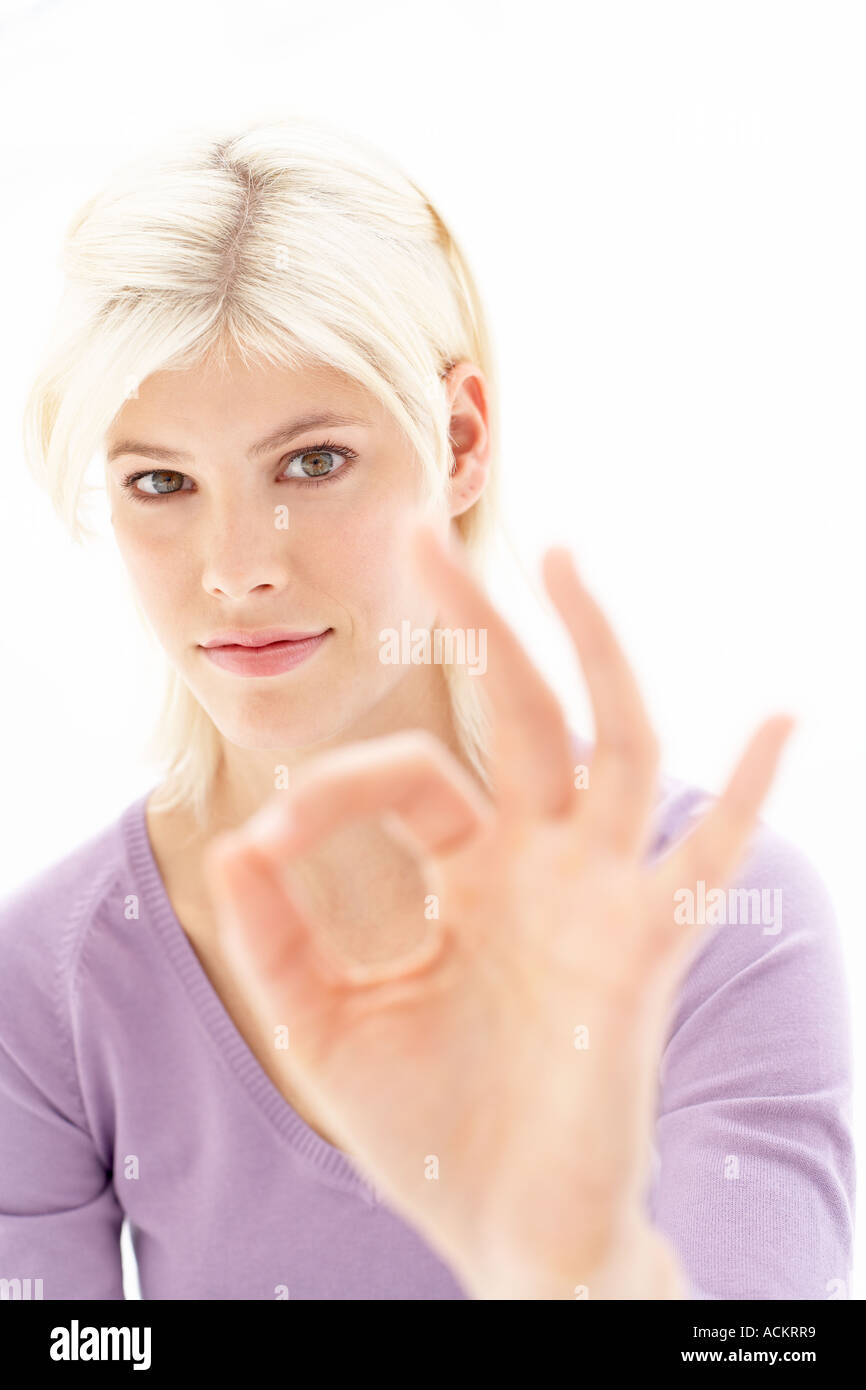 Hand gesture signal hi-res stock photography and images - Alamy