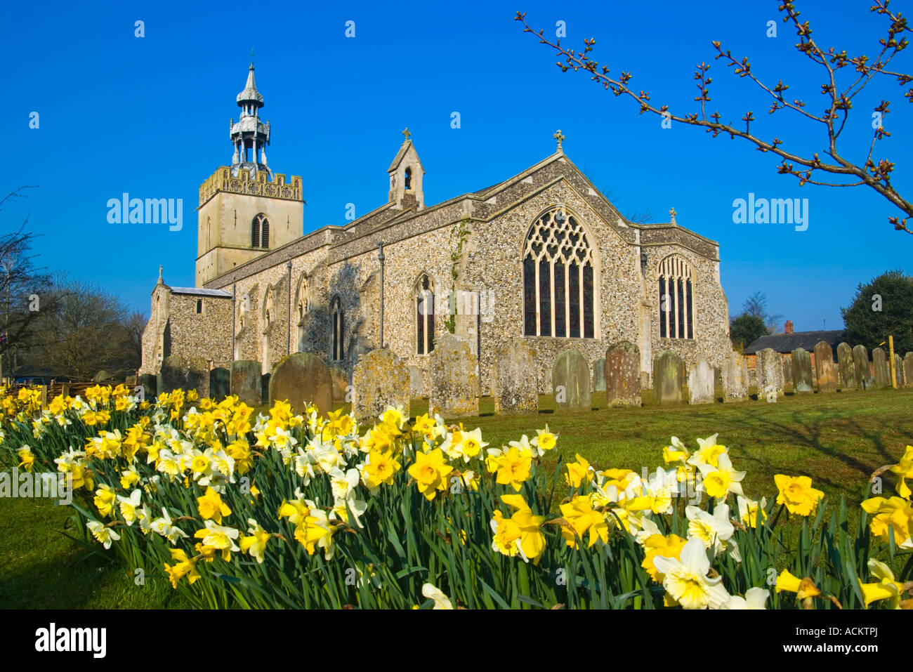Europe UK england Norfolk Shipdham parish church spring Stock Photo - Alamy