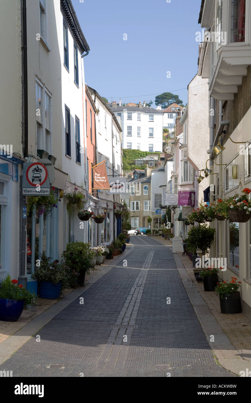 Dartmouth Street, Devon, England Stock Photo - Alamy