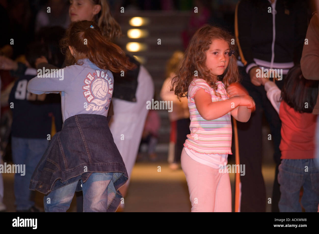 Baby dance: group of children dancing together in group Stock Photo - Alamy