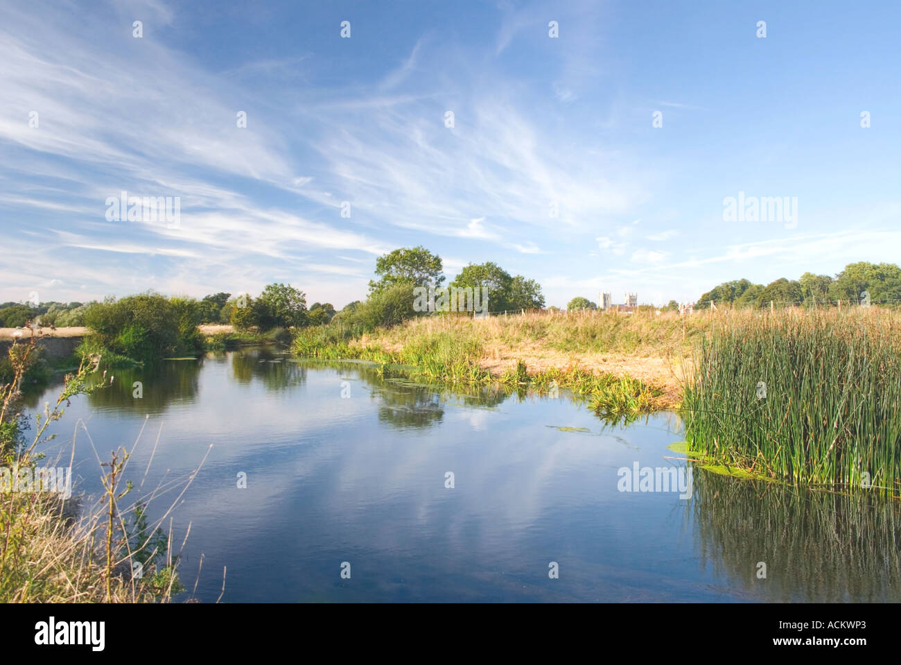 River Stour Wimborne Dorset Stock Photo - Alamy