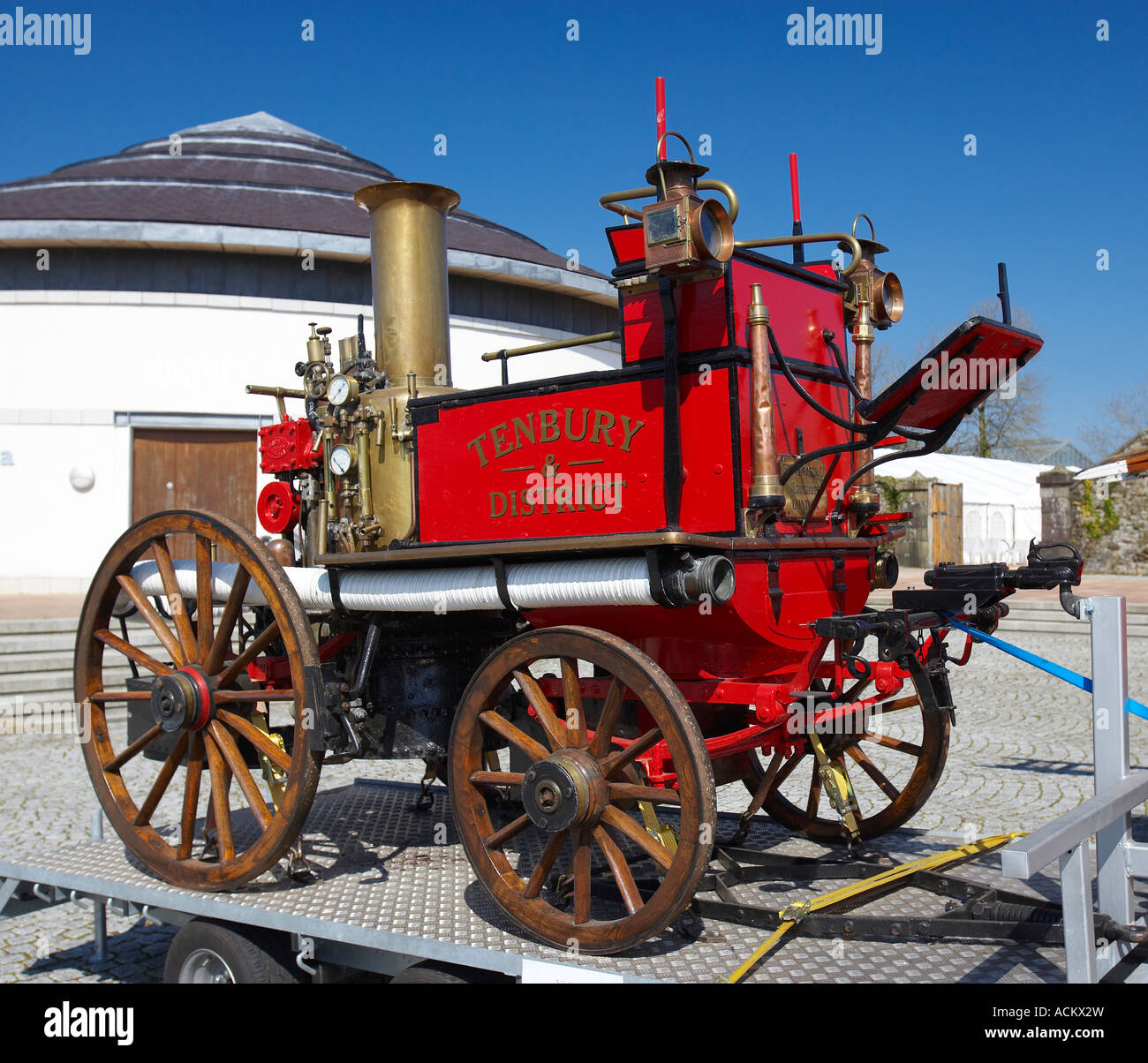 Steam Fire Engine at the National Botanical Garden of Wales, UK Stock ...