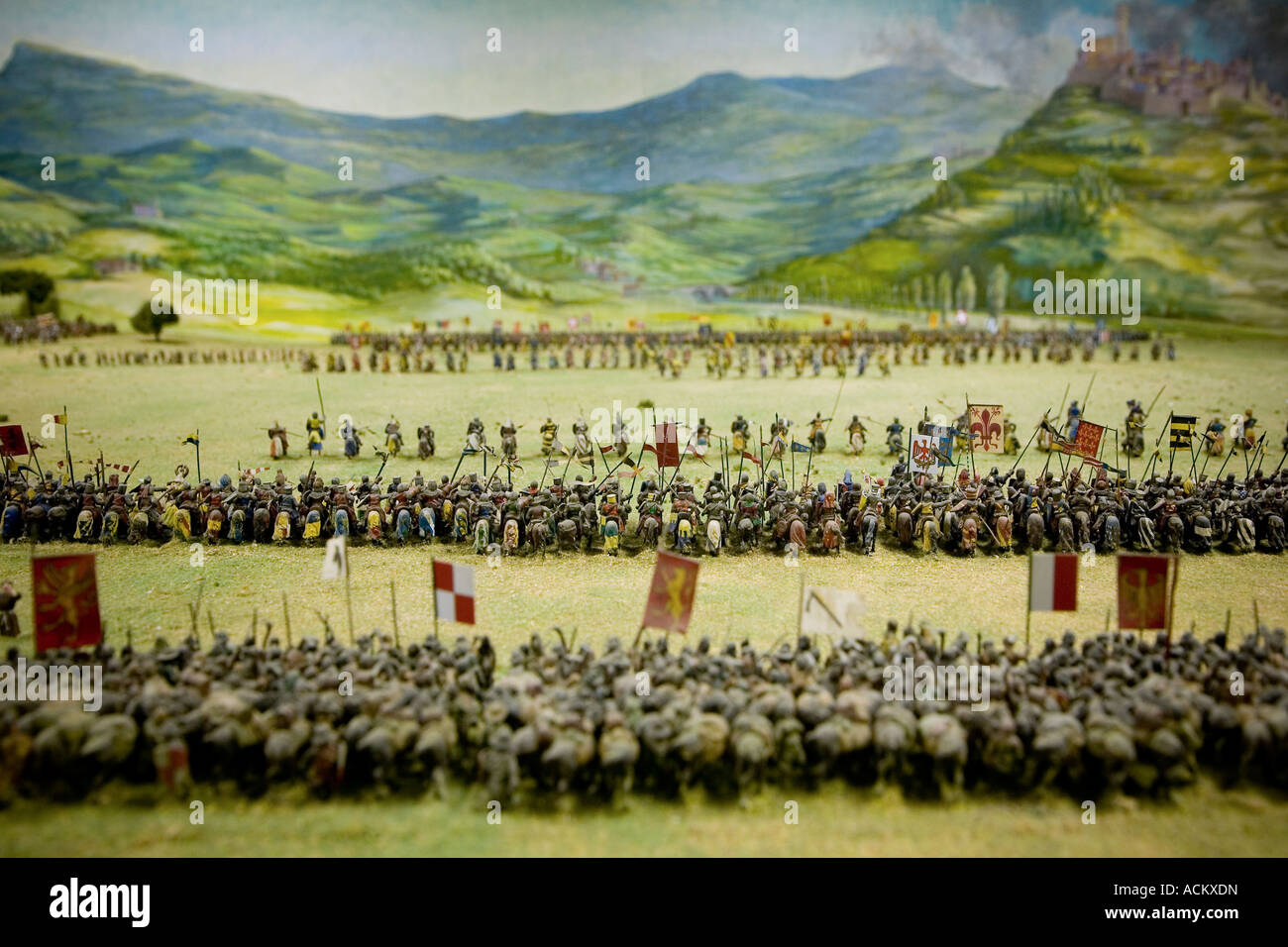 Model of old battlefield Stock Photo - Alamy