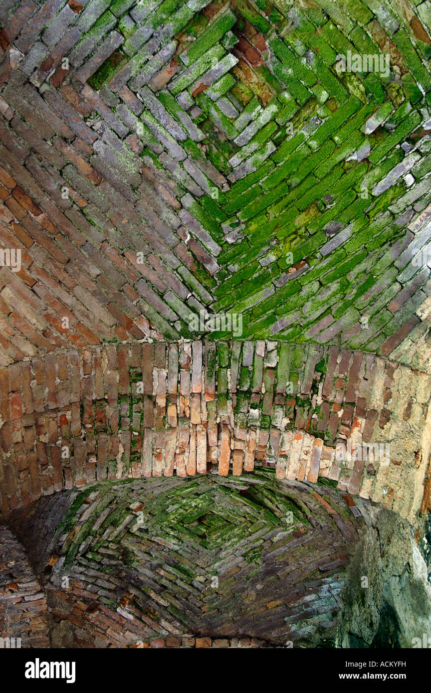 Brick wall of medieval castle Viglas, Slovakia Stock Photo - Alamy
