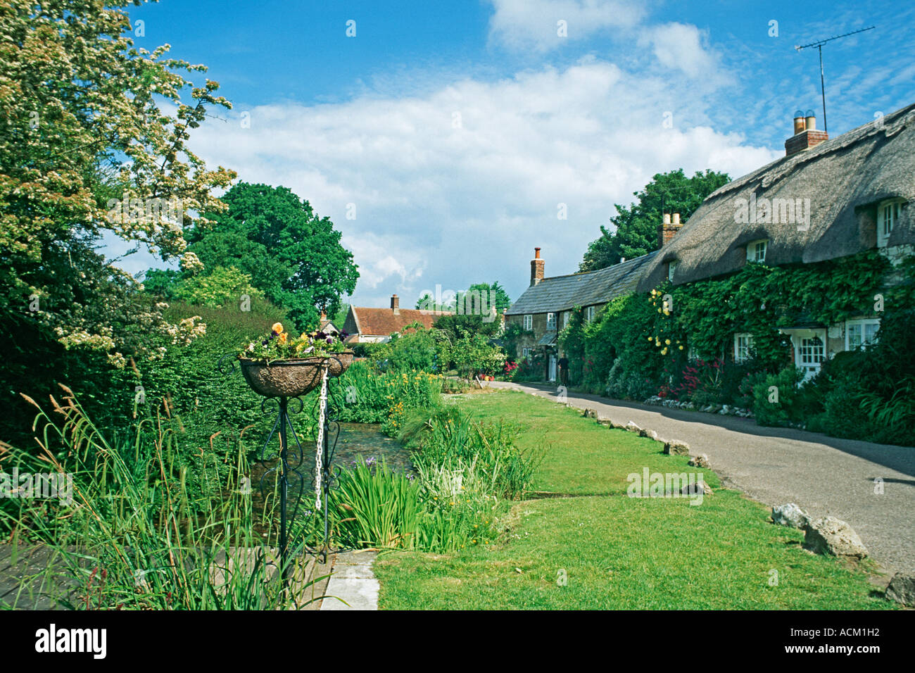Winkle Street Calbourne Isle of Wight Hampshire England UK Stock Photo ...