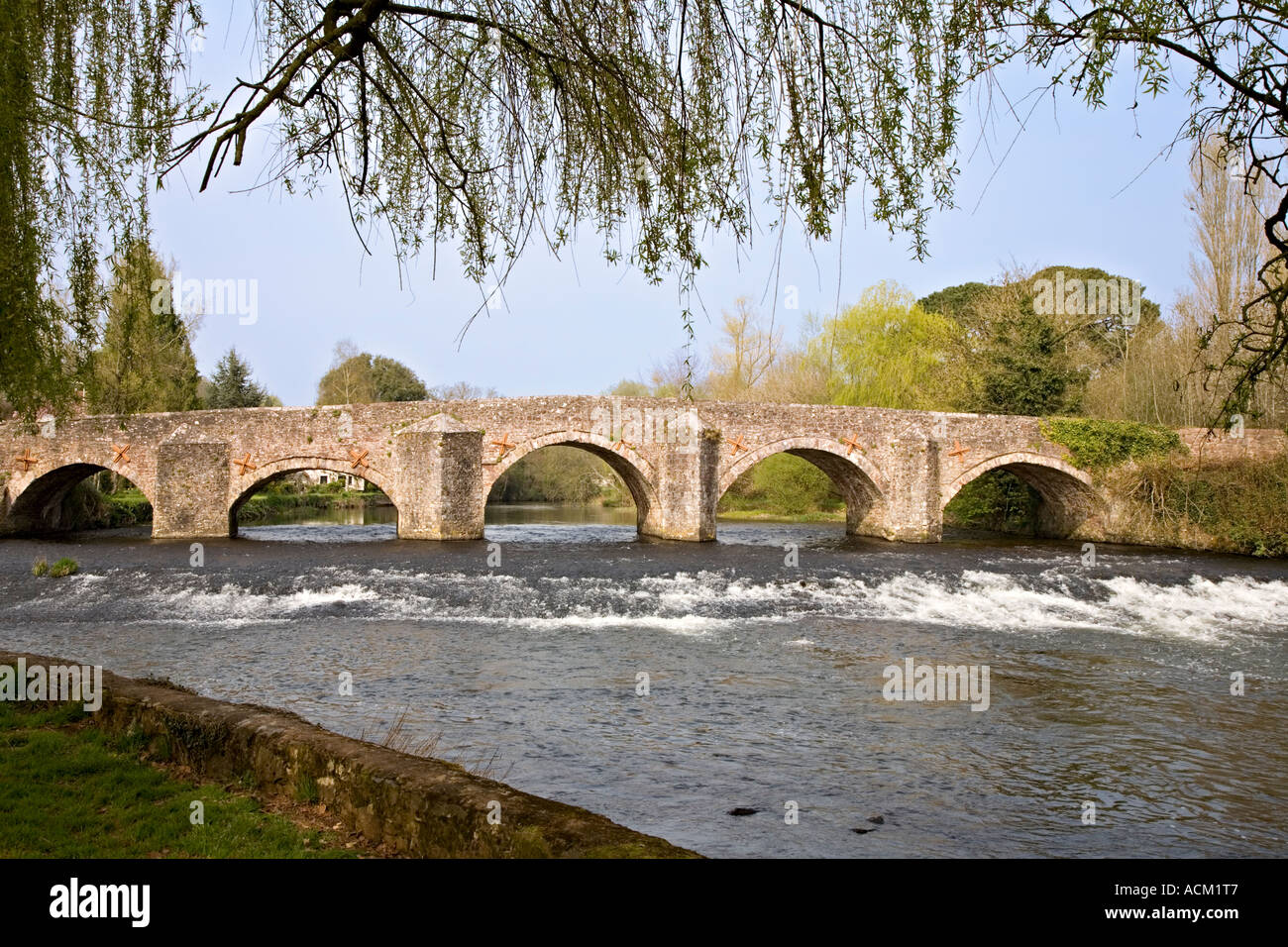 Bridge at Bickleigh in Devon UK Stock Photo - Alamy