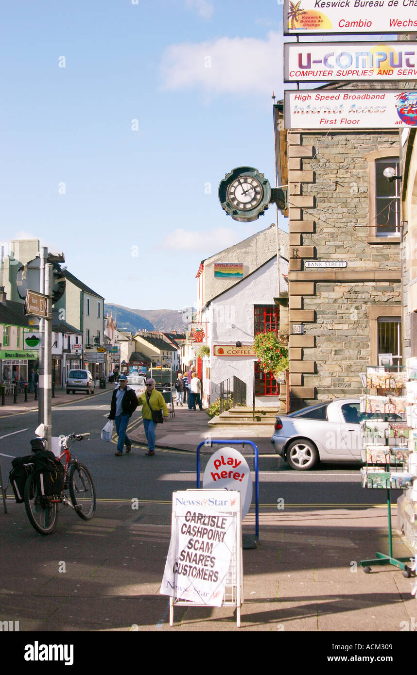 street in Keswick England Stock Photo - Alamy