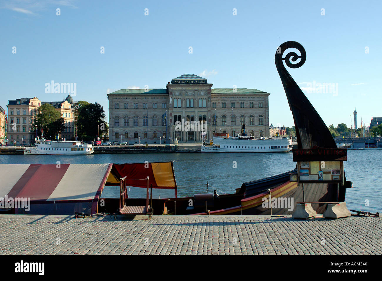 Viking ship in stockholm Stock Photo - Alamy
