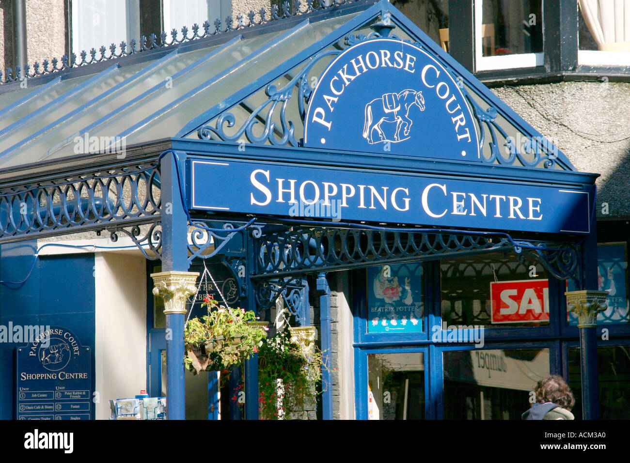 shopping centre in keswick Cumbria Stock Photo - Alamy