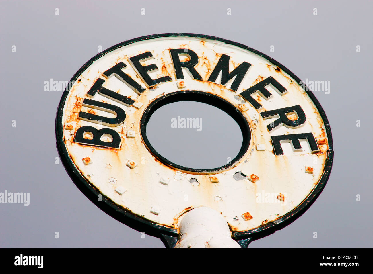 road sign in Buttermere Lake District England Stock Photo - Alamy