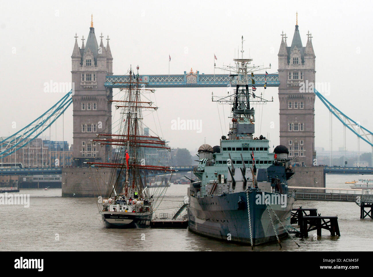 The Prince William tall ship on the Thames River Stock Photo - Alamy