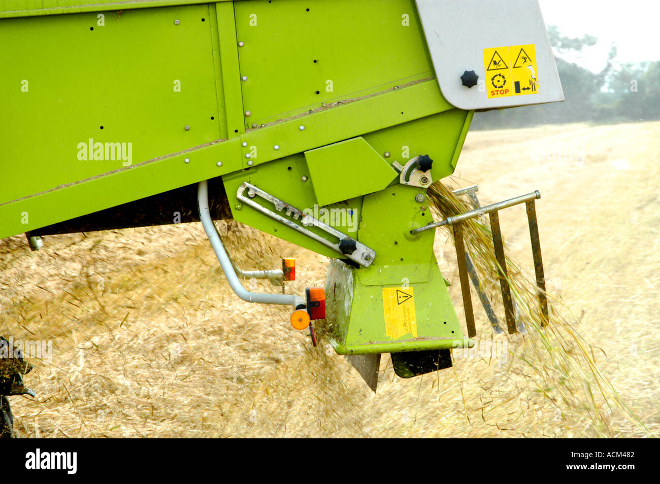 A combine Harvester drop out unit Stock Photo - Alamy
