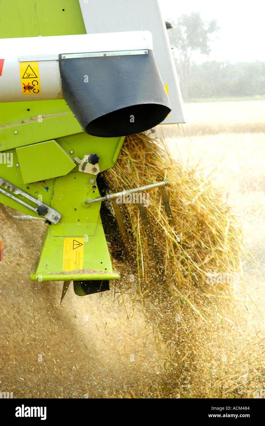 A combine Harvester drop out unit Stock Photo - Alamy