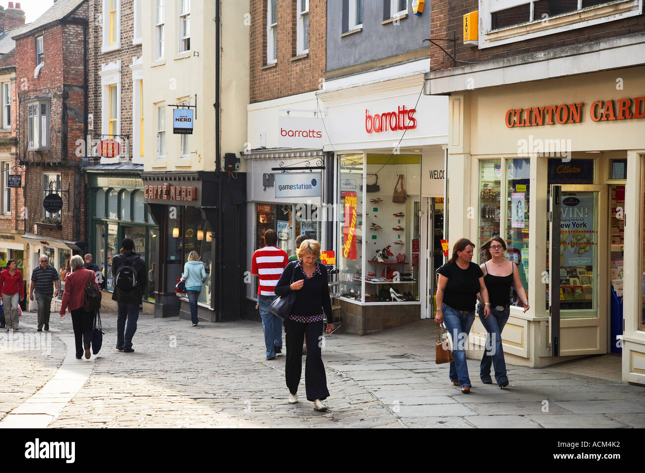 Silver Street Durham City England Stock Photo - Alamy