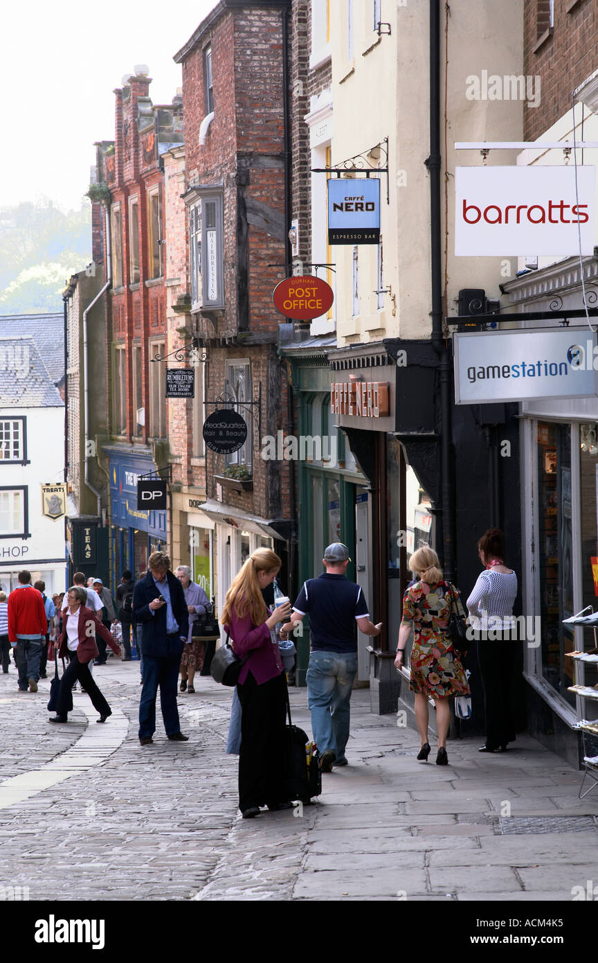 Silver Street Durham City England Stock Photo - Alamy