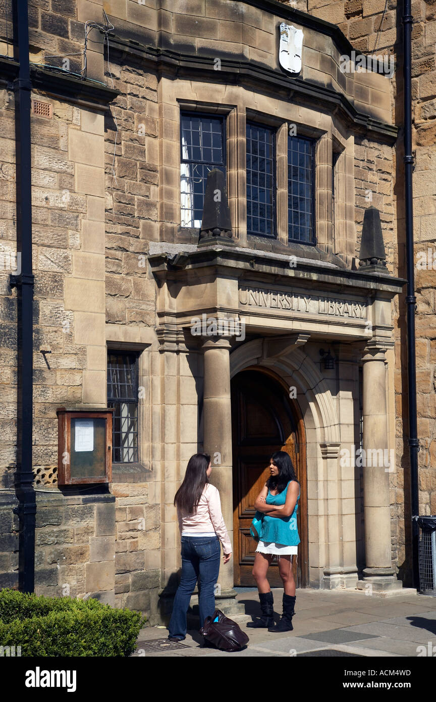 University Library Durham City England Stock Photo - Alamy
