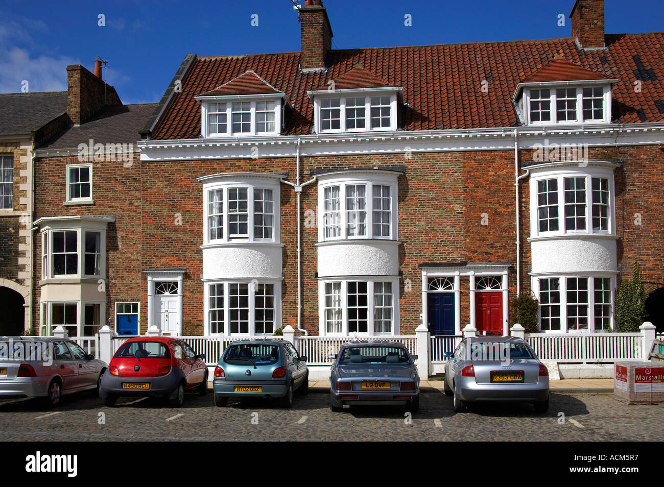 Georgian Houses High Street Stokesley North Yorkshire England Stock ...