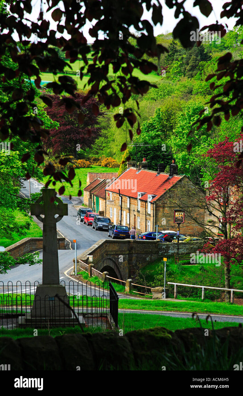 Lealholm Village North Yorkshire Moors Esk Valley England Stock Photo ...