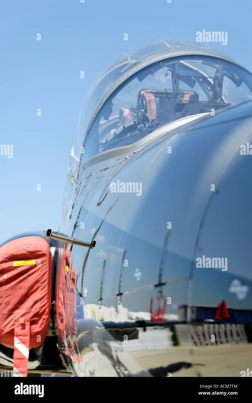 Hawk Cockpit at Farnborough International Airshow 2006 Stock Photo - Alamy
