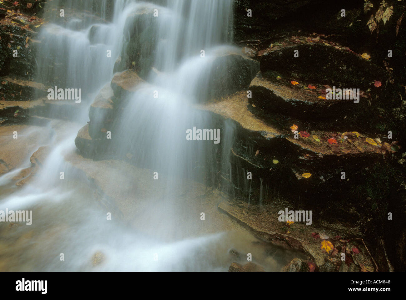 STAIRS FALLS, Falling Water Trail, White Mountains, New Hampshire USA ...