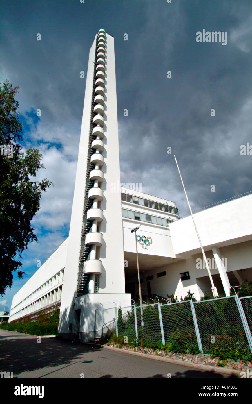 tower of the olympic stadium of Helsinki constructed of the architect ...