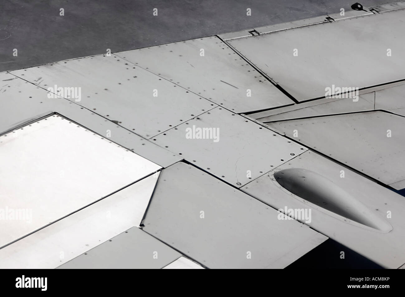 Airplane wing details Stock Photo - Alamy