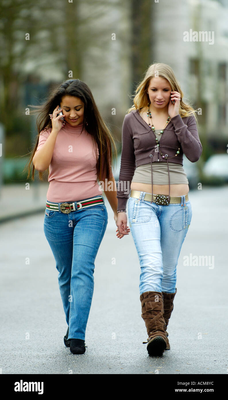 Two german teenage girls hi-res stock photography and images - Alamy