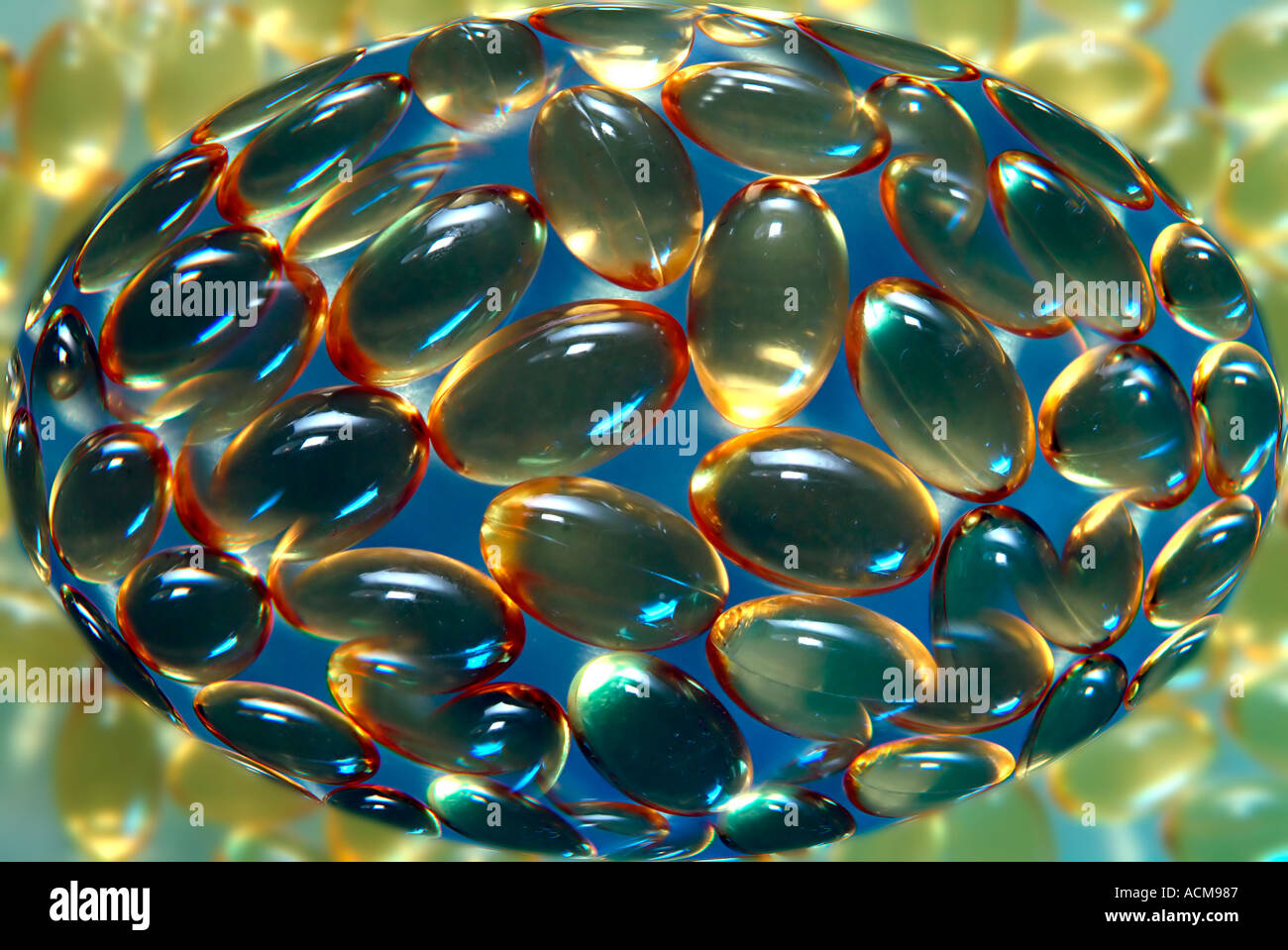 one pill made of many pills one capsule formed from many capsules Stock ...