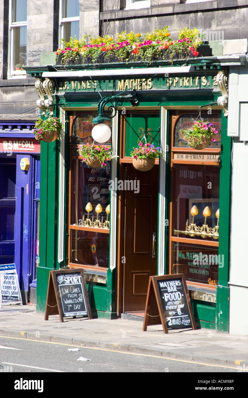Mathers bar edinburgh hi-res stock photography and images - Alamy