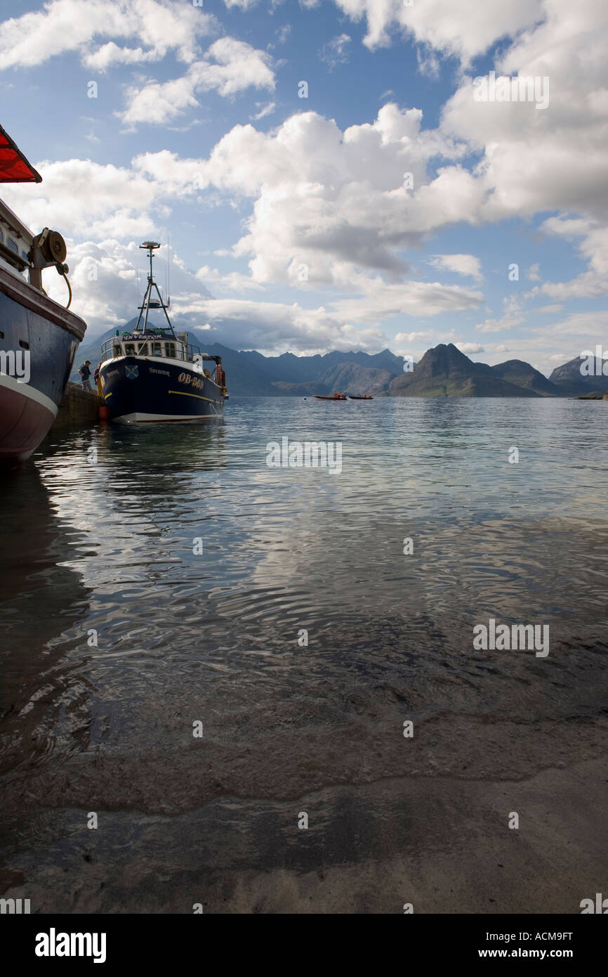 Clear still sea at Elgol, Loch Scavaig, Isle of Skye Stock Photo - Alamy