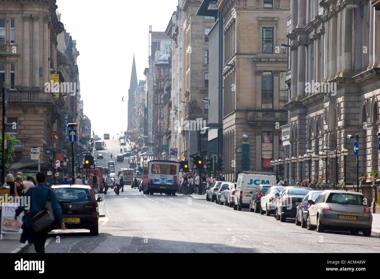 Street scene Glasgow Scotland UK Stock Photo - Alamy