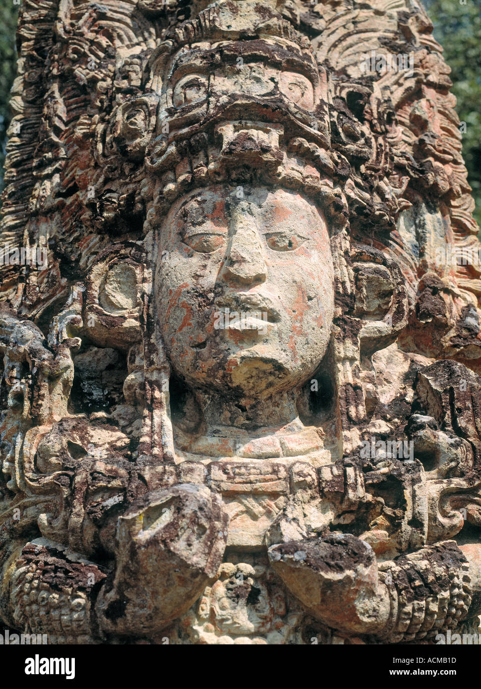 Copan Mayan Ruins Copan Department Honduras Stele Stock Photo - Alamy