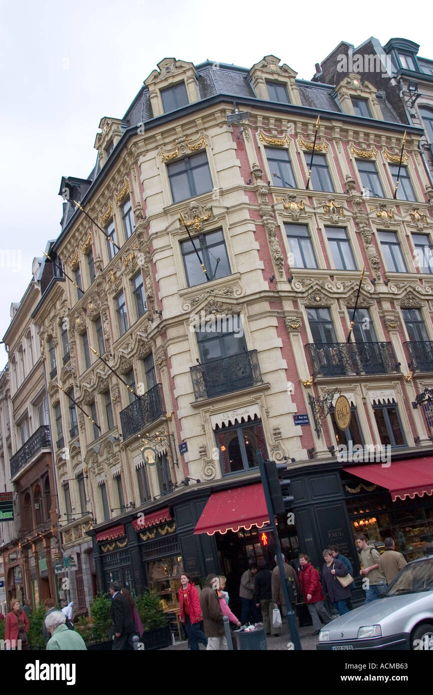 Old buildings and shops in Lille France EU Stock Photo - Alamy