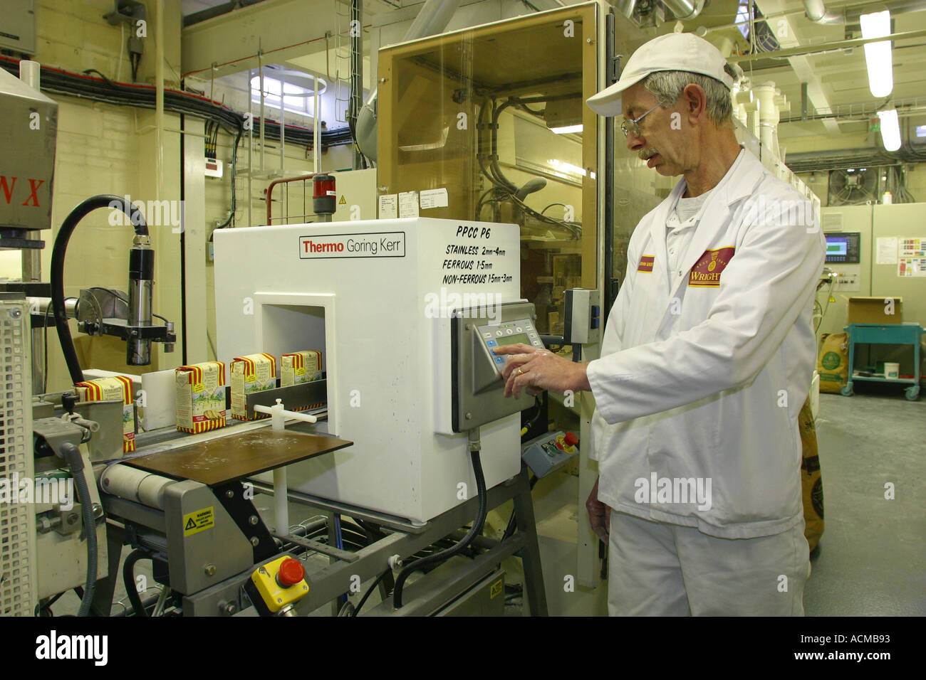Packing line in flour mill Stock Photo - Alamy