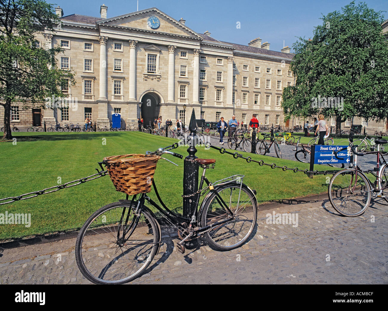 Dublin Republic of Ireland Eire Trinity College Main Gate Parliament ...