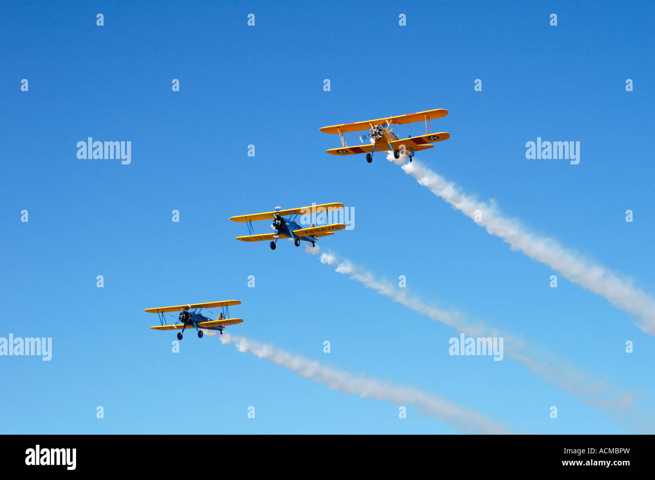 Biplanes Flying
