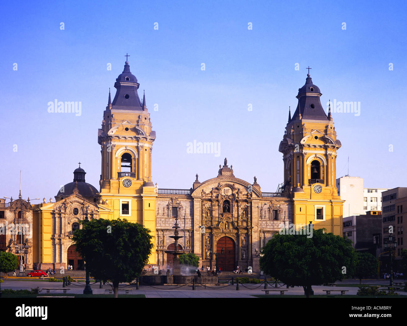 Peru Lima cathedral Stock Photo - Alamy
