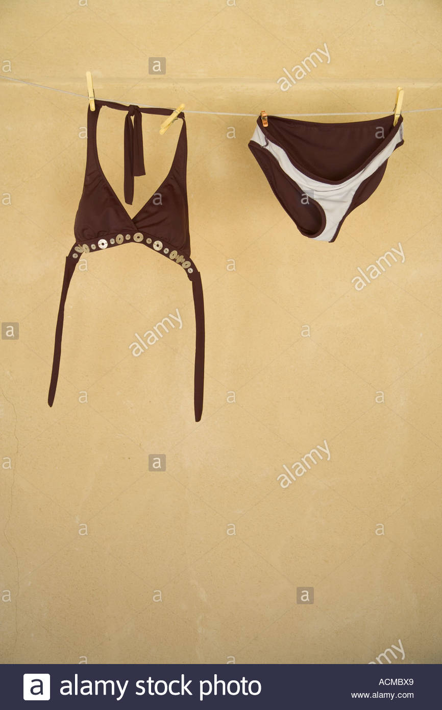 Washing Line And Bikini Stock Photos & Washing Line And Bikini Stock ...