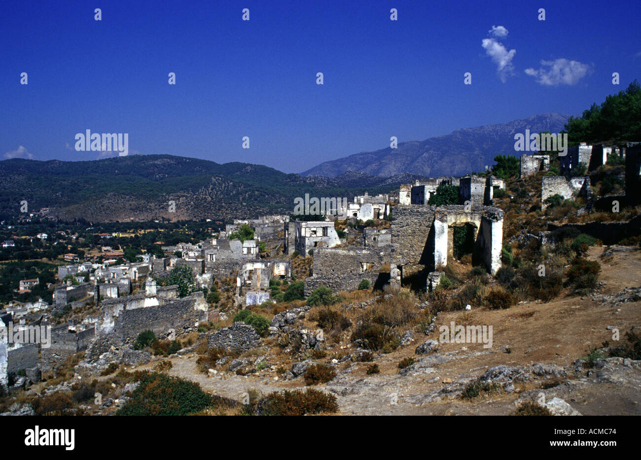 Abandoned village of Kayakoy Turkey Stock Photo - Alamy