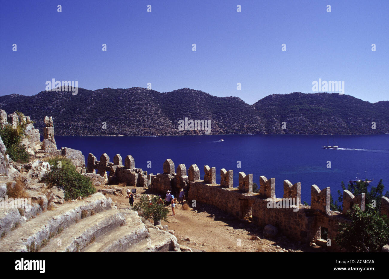 Simena Castle Kekova Turkey Stock Photo - Alamy