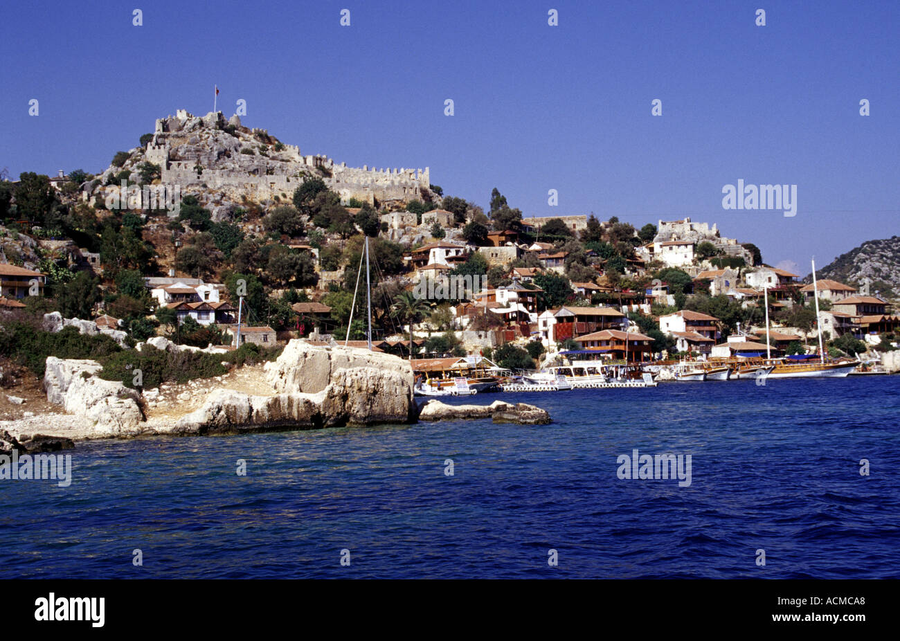 Simena Castle Kekova Turkey Stock Photo - Alamy