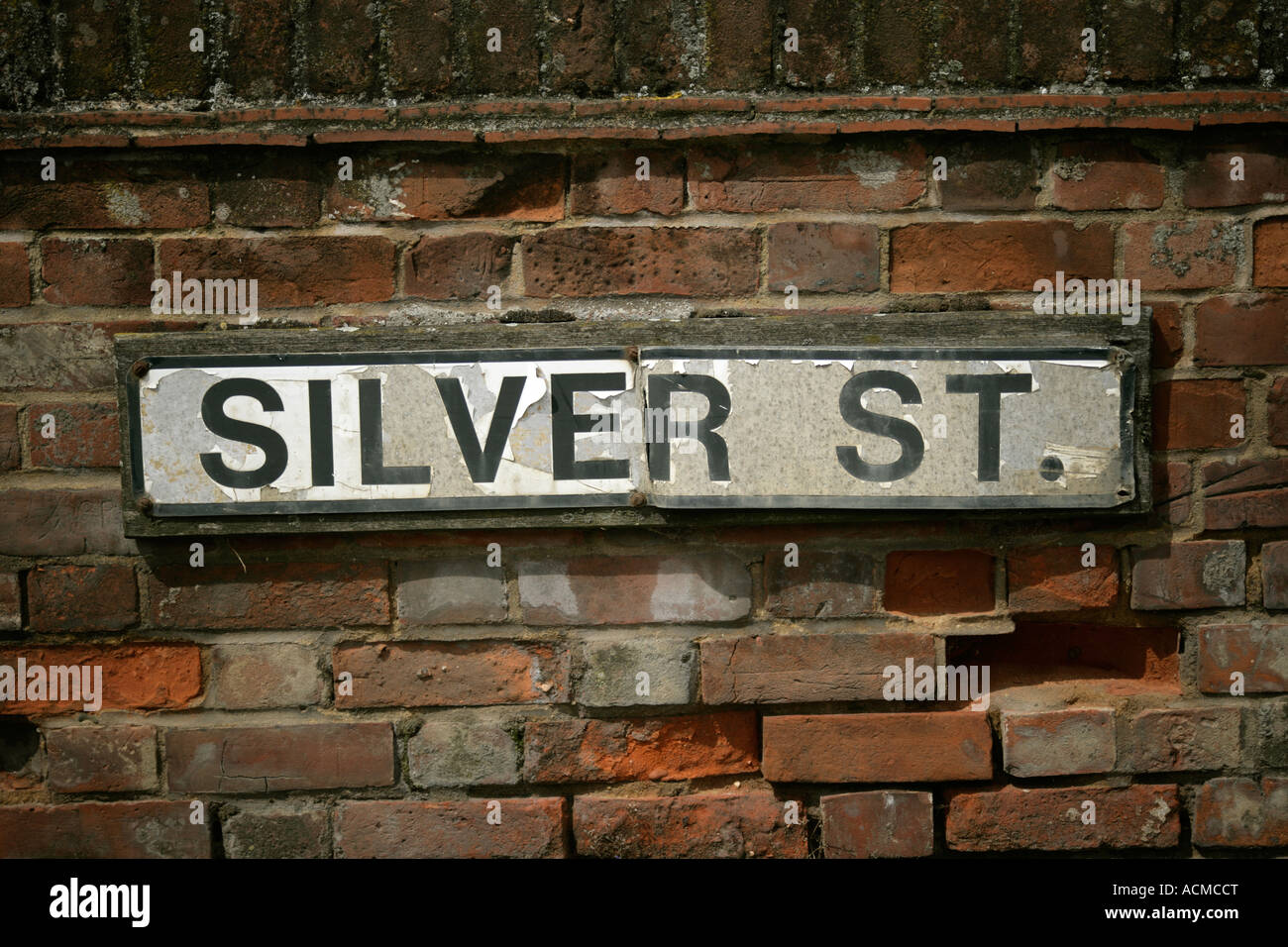 Silver Street sign, England UK Stock Photo - Alamy