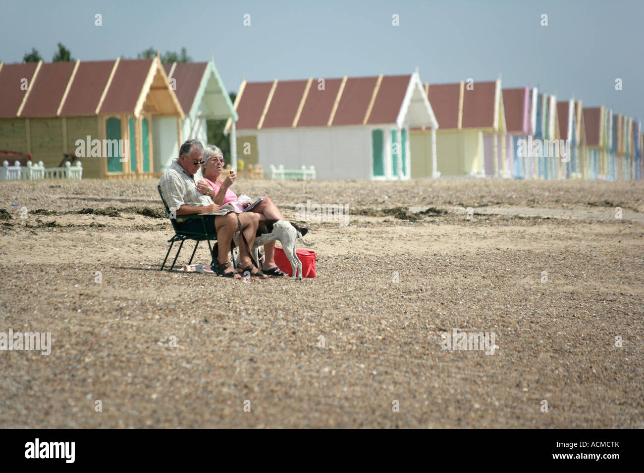 Beach scene, Mersea Island, Essex, England, UK Stock Photo - Alamy