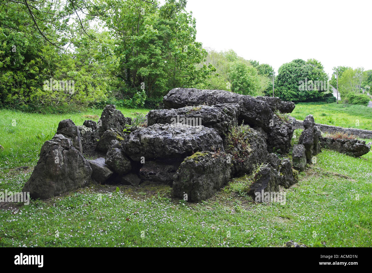 The wedge tomb Lough Gur Stone Age Centre Bruff Co Limerick Ireland ...