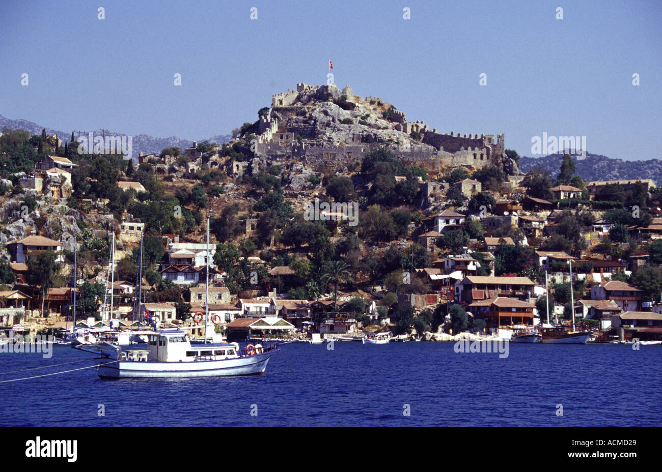 Simena Castle at Kekova Turkey Stock Photo - Alamy