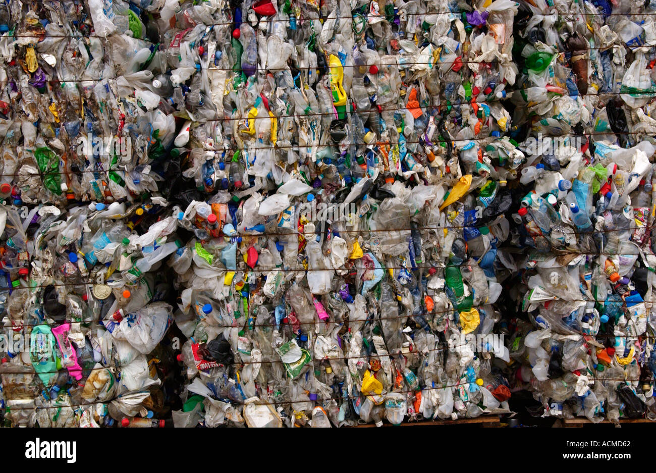 Plastic items collected and baled by Wastesavers community recycling ...