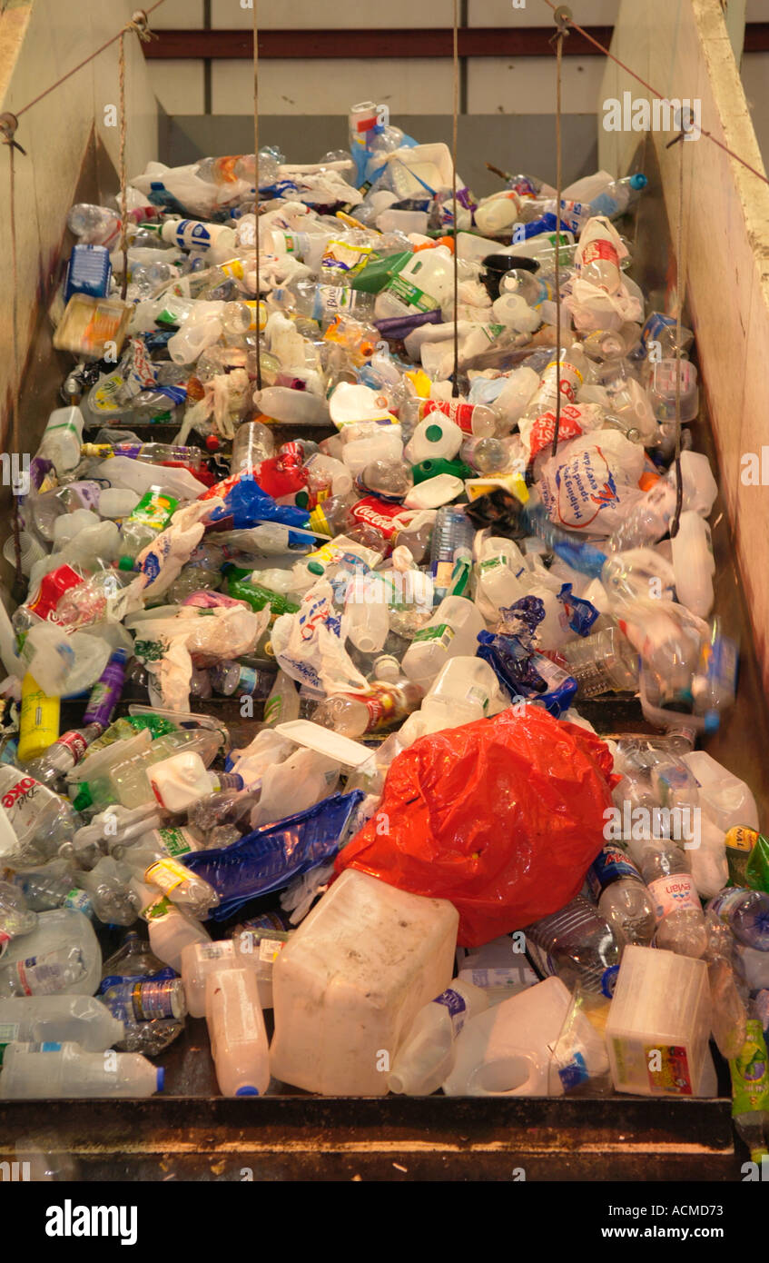 Plastic items collected and being baled by Wastesavers community ...