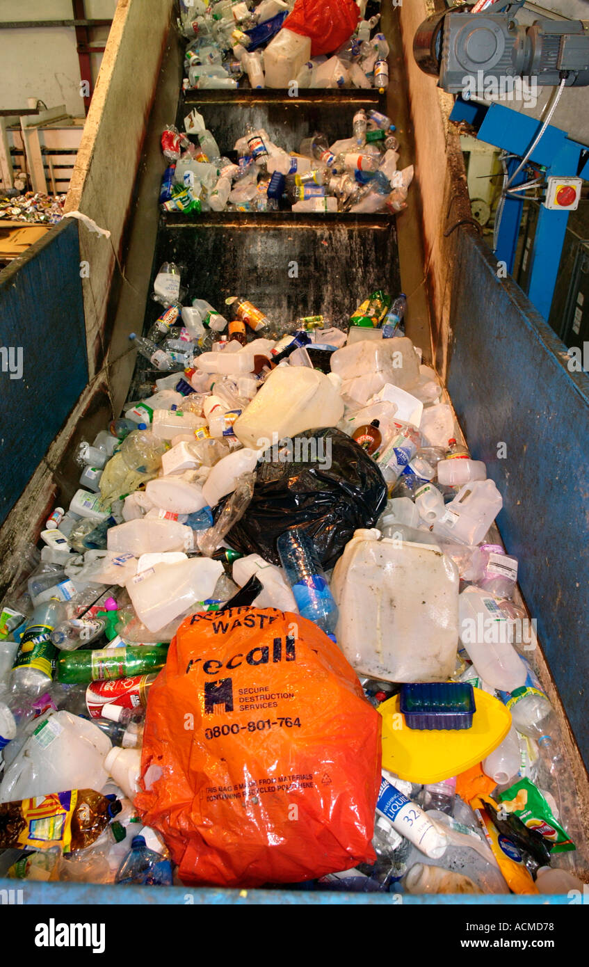 Plastic items collected and being baled by Wastesavers community ...