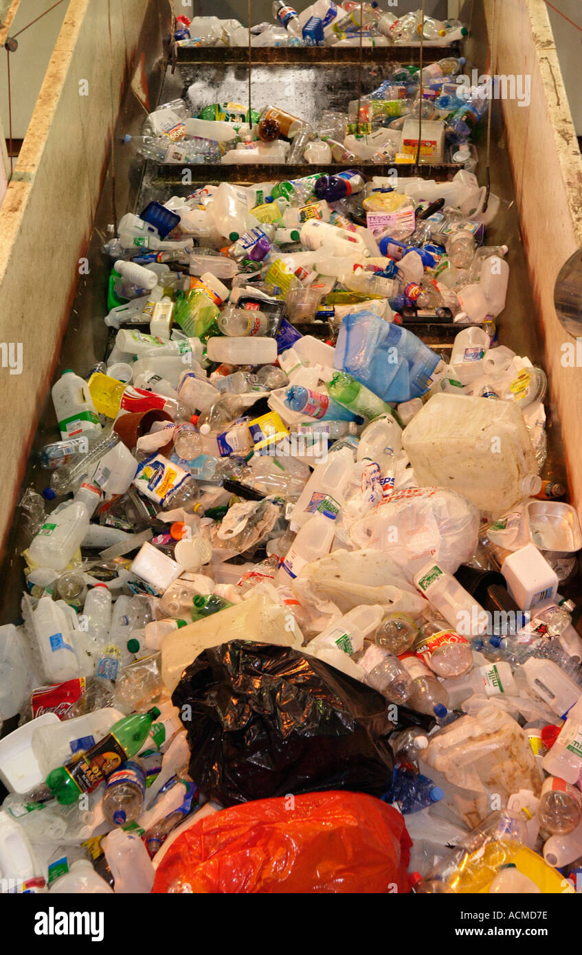 Plastic items collected and being baled by Wastesavers community ...