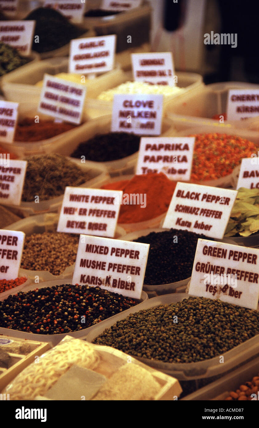 Display of spices Stock Photo - Alamy